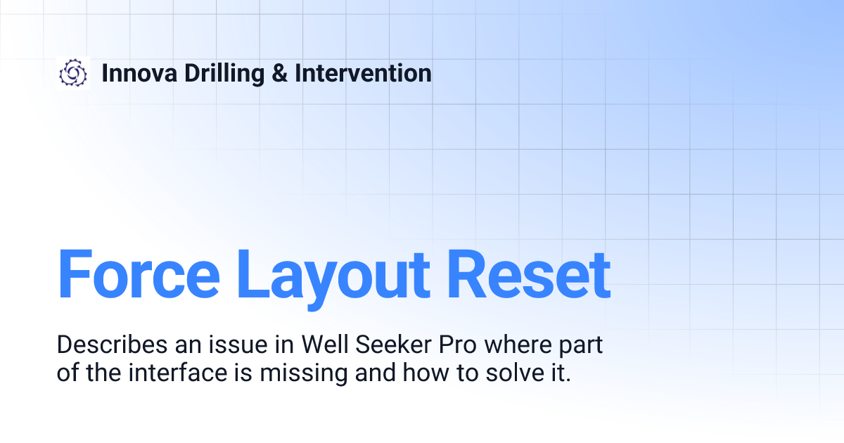 Force Layout Reset | Innova Drilling & Intervention